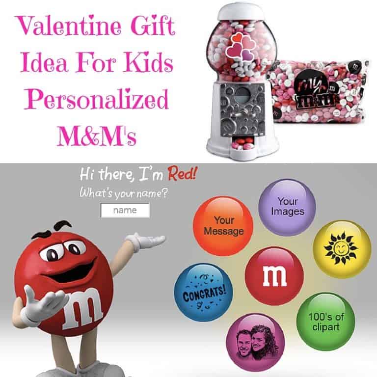Valentine Gift Idea For Kids - Personalized M&M's - Saving You Dinero