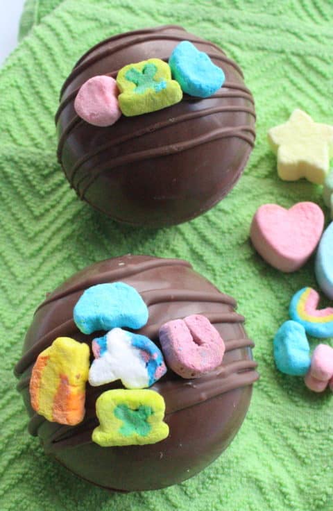Lucky Charms Hot Cocoa Bombs Recipe - Saving You Dinero